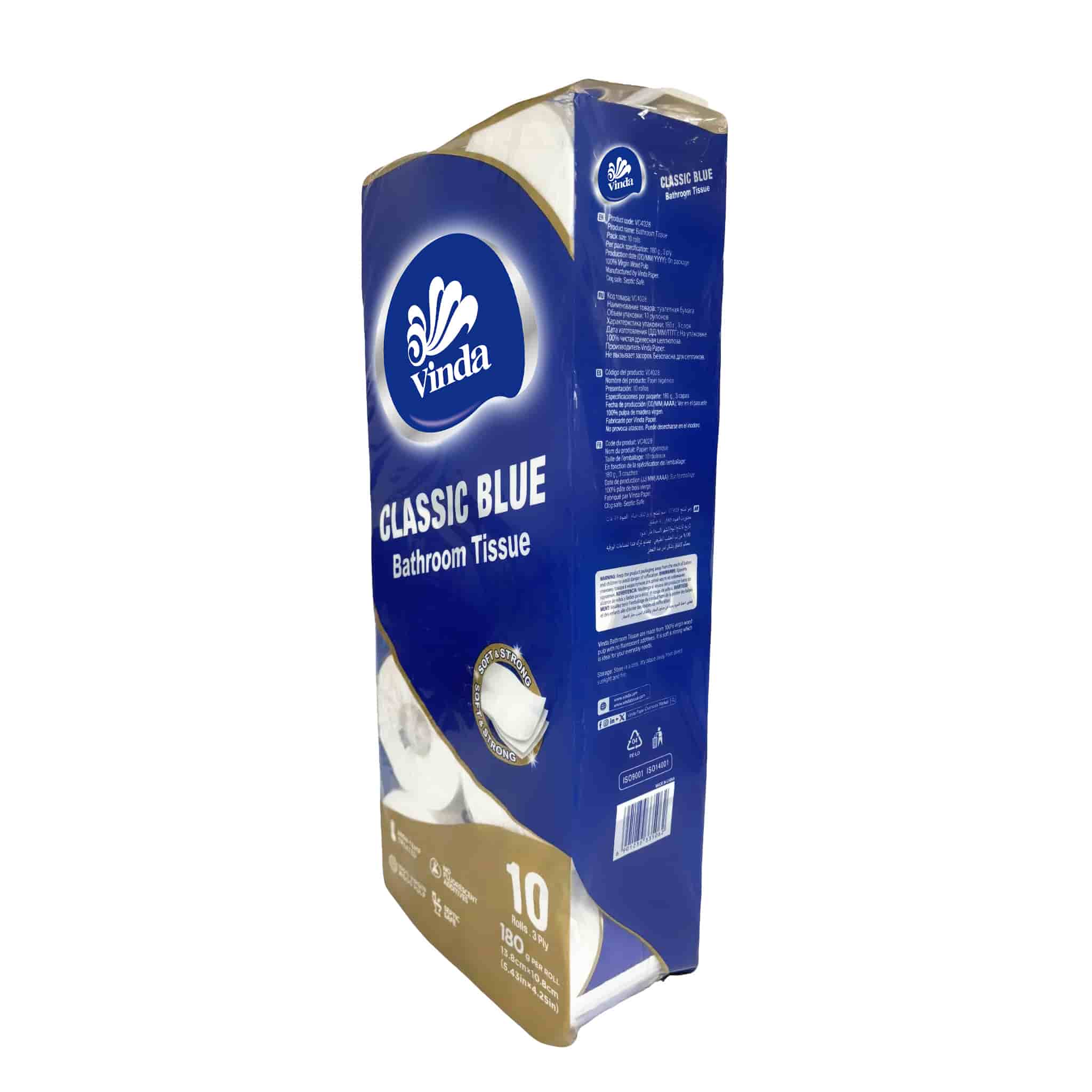 Vinda Classic Blue 180g 3ply Bathroom Tissue V4028 (10 rolls)