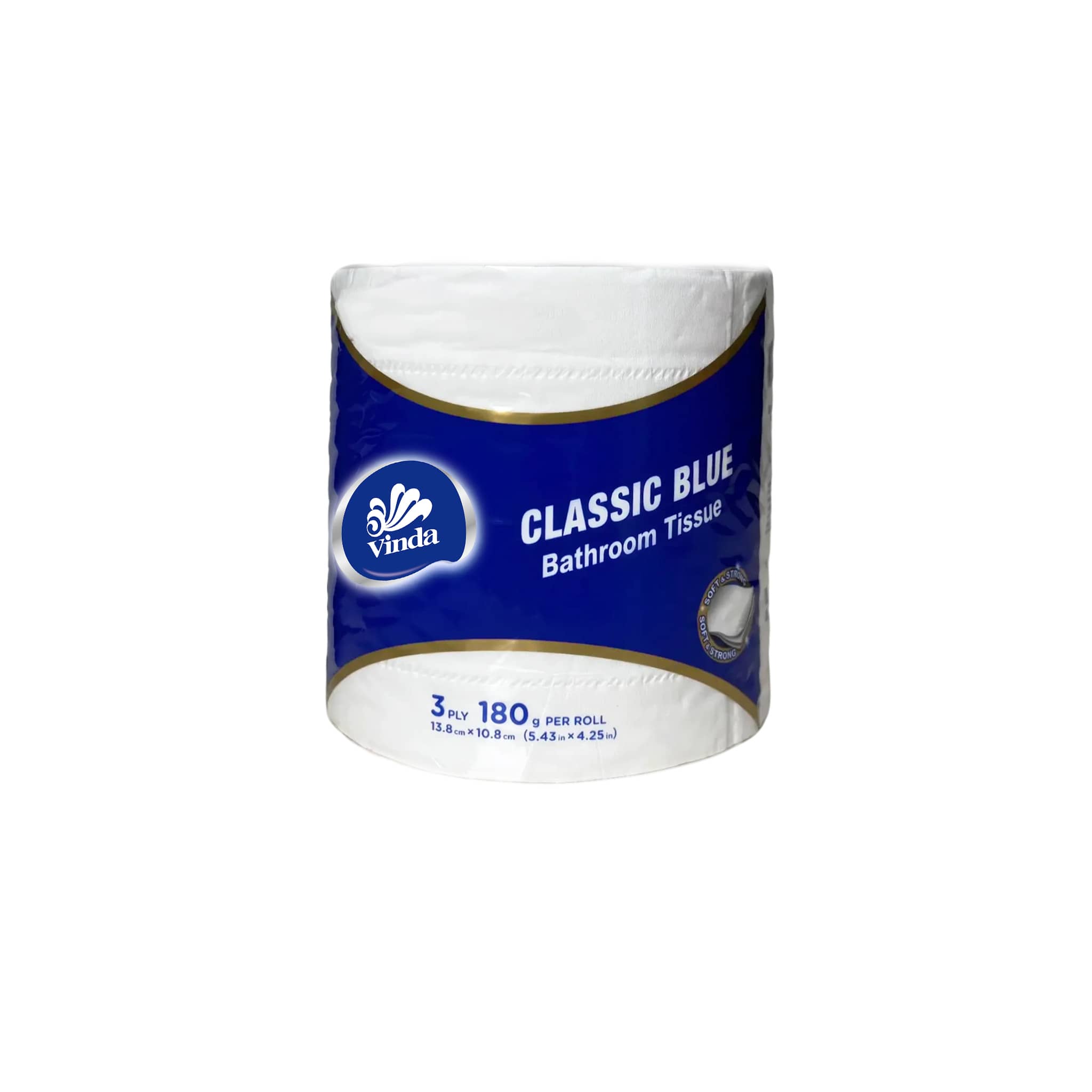 Vinda Classic Blue 180g 3ply Bathroom Tissue V4028 (10 rolls)