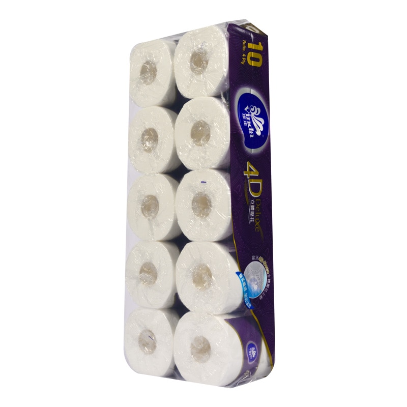Vinda 4D Deluxe 160g 4ply Bathroom Tissue VC4610 (10 rolls)