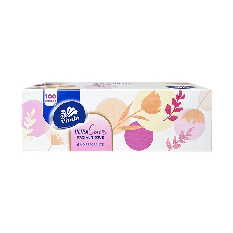 Vinda Ultra Care 100sheets 2ply Box Facial Tissue VC2368 (1 pack)