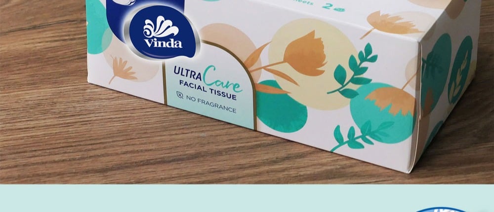 Vinda Ultra Care 200sheets 2ply Box Facial Tissue VC2369 (1 pack)